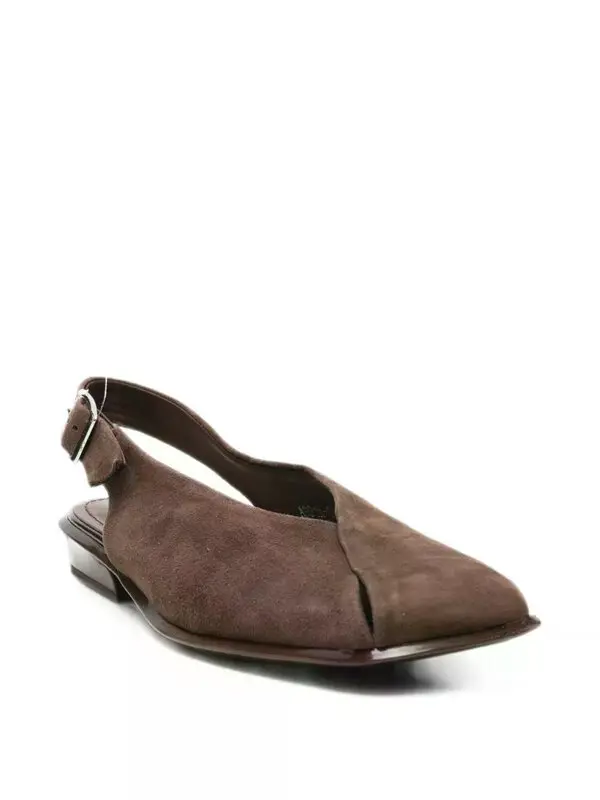 SERGIO MORETTI FIRENZE Buckle-fastening Slingback Loafers