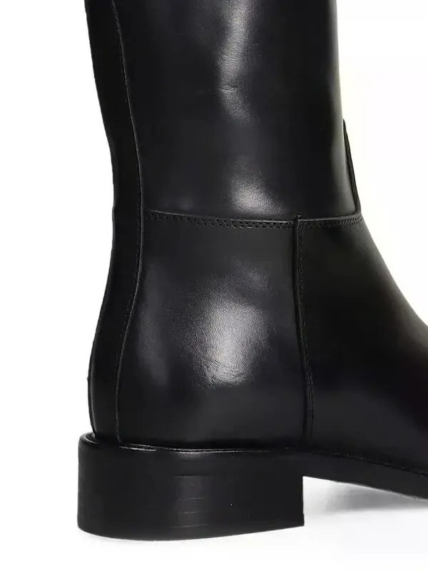 JULIE DEE Buckle-detail Leather Boots