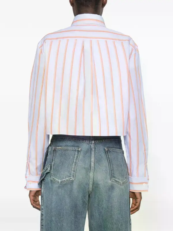 JW Anderson Striped Cropped Shirt