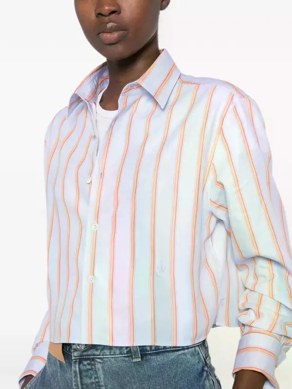 JW Anderson Striped Cropped Shirt