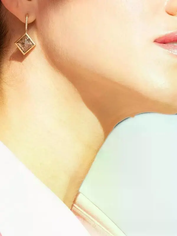 WITH LOVE Diamond Drop Earrings