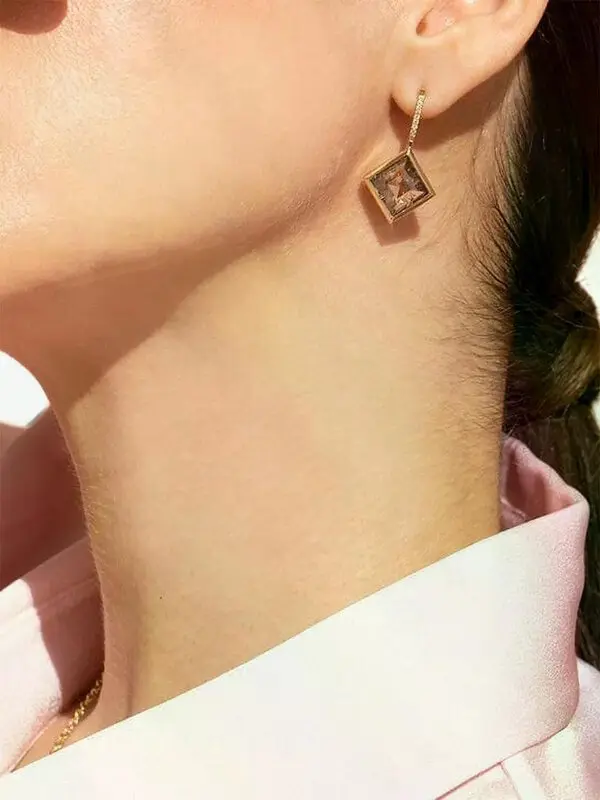 WITH LOVE Diamond Drop Earrings