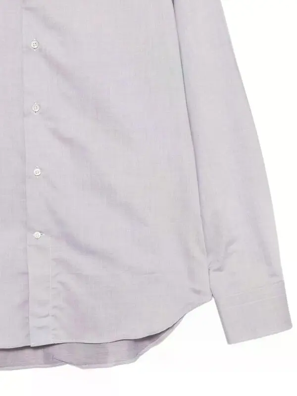 Canali Spread-collar Button-up Shirt