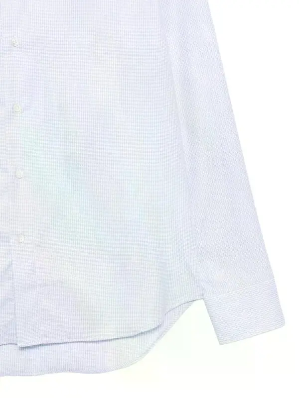 Canali Micro-check Long-sleeve Shirt