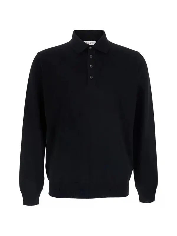 KANGRA Button-fastening Knitted Polo-shirt