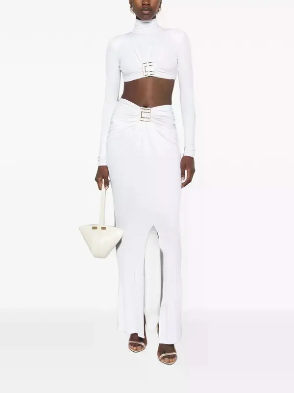 Elisabetta Franchi Logo-plaque Cropped Top