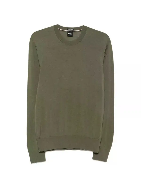 BOSS Crew-neck Wool Sweater