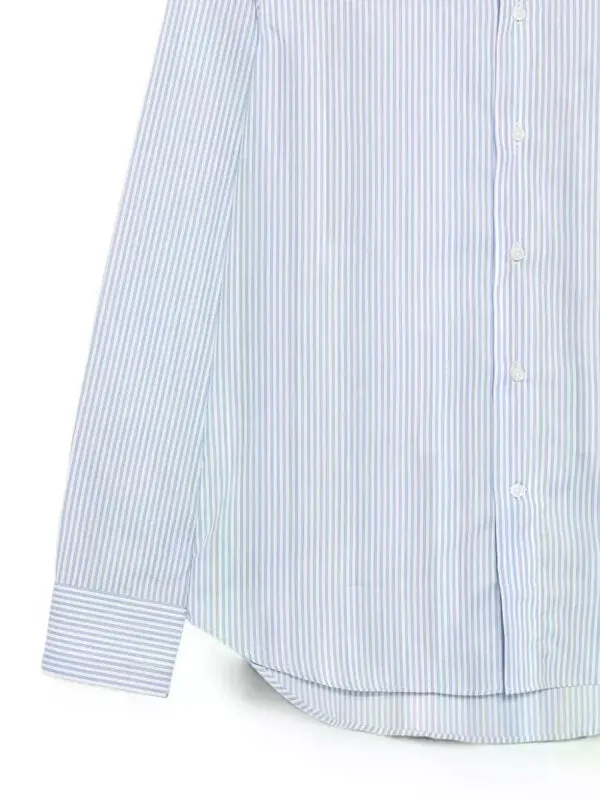 Canali Vertical-stripe Long-sleeve Shirt