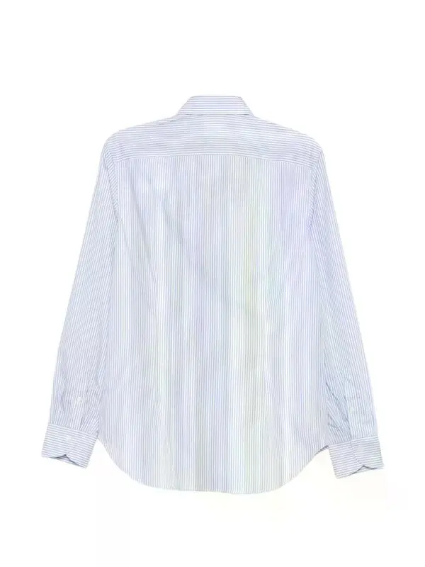 Canali Vertical-stripe Long-sleeve Shirt
