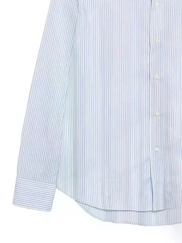 Canali Vertical-stripe Long-sleeve Shirt