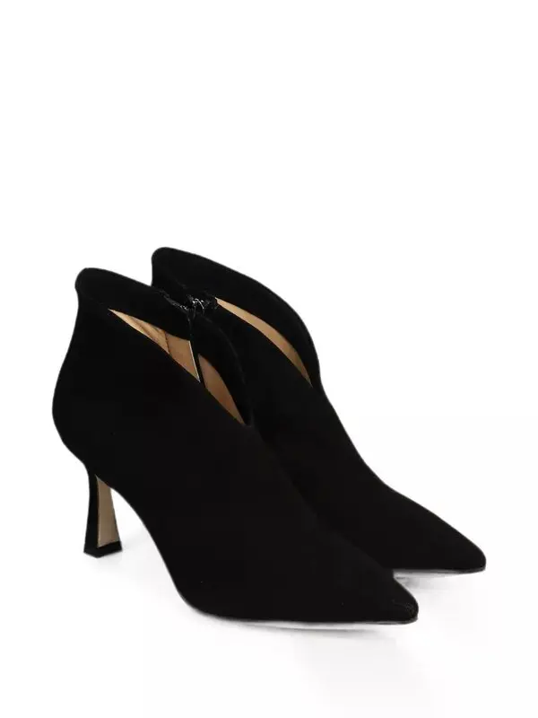 THE SELLER Pointed-toe V-cut Ankle Boots