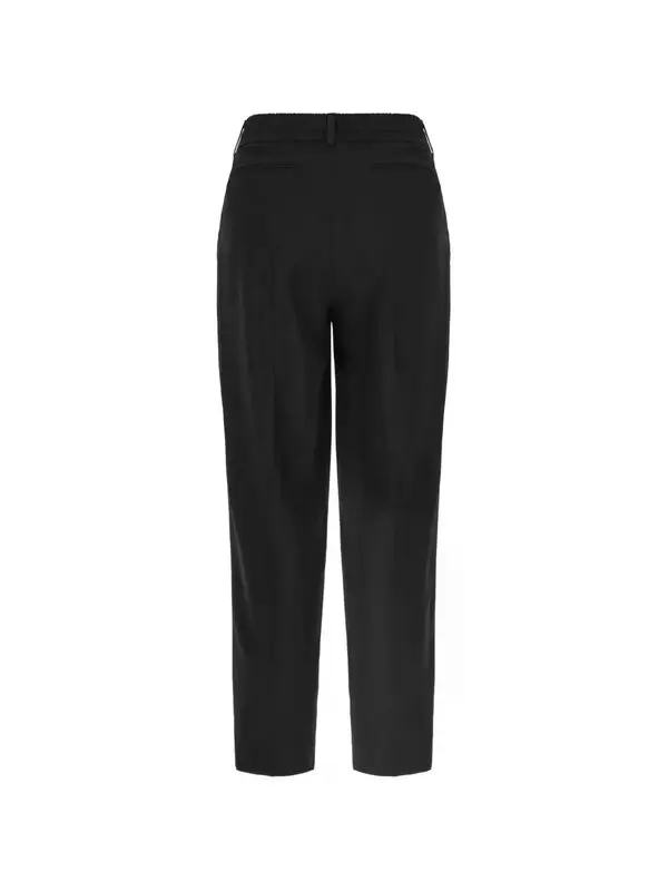 PT TORINO Pleated Elasticated Waist Trousers