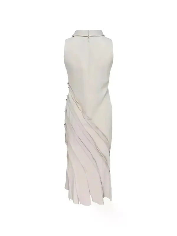 CLUB21 Ava Ruffled Sleeveless Midi Dress