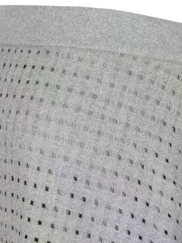 Peserico Perforated-design A-line Midi Skirt