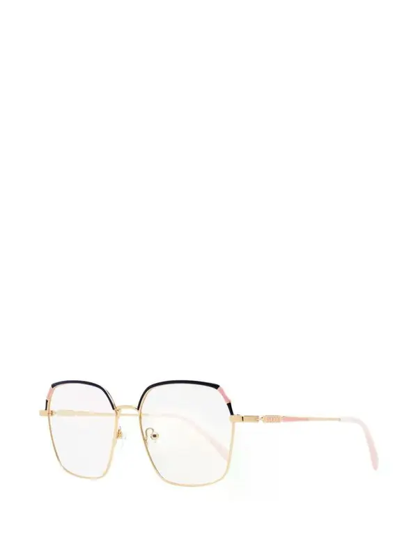 Emilio Pucci Ep5210 Square-frame Eyeglasses - Gold