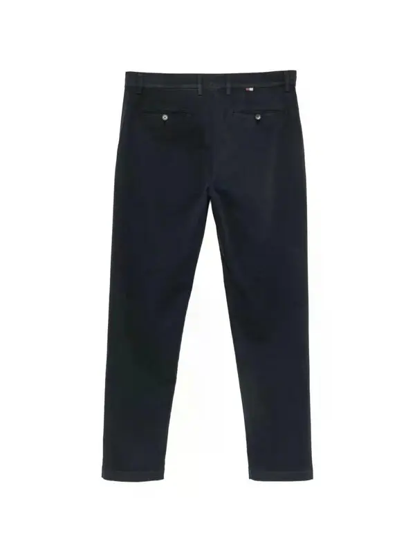 Canali Twill-weave Slim-fit Trousers - Blue