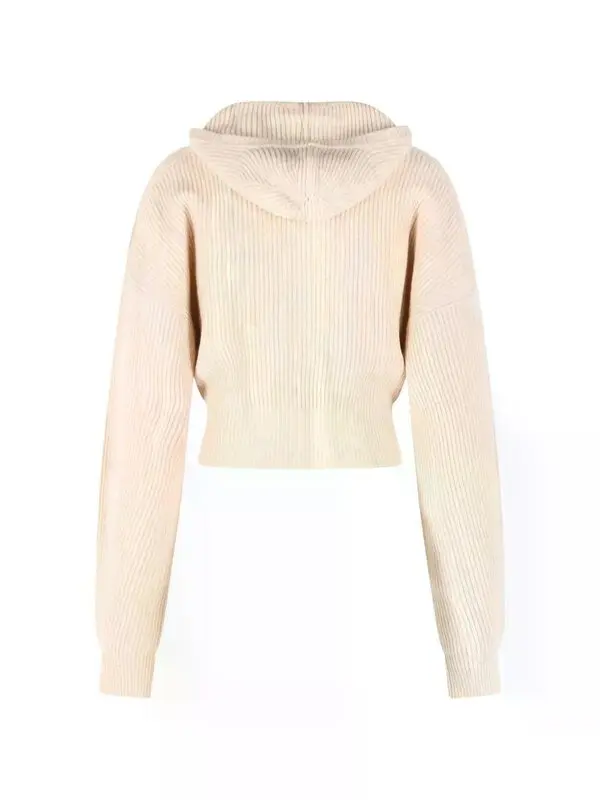 Sportmax Ribbed-knit Hooded Cardigan