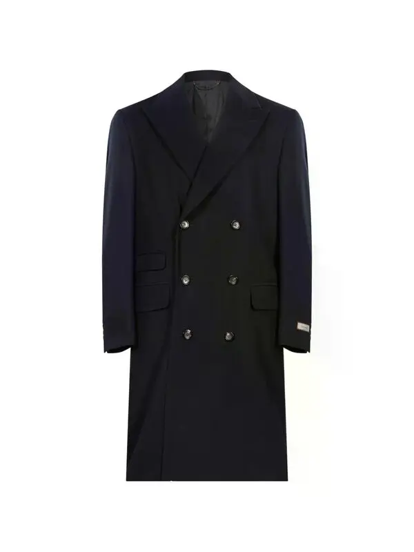 Canali Double-breasted Peak-lapel Coat