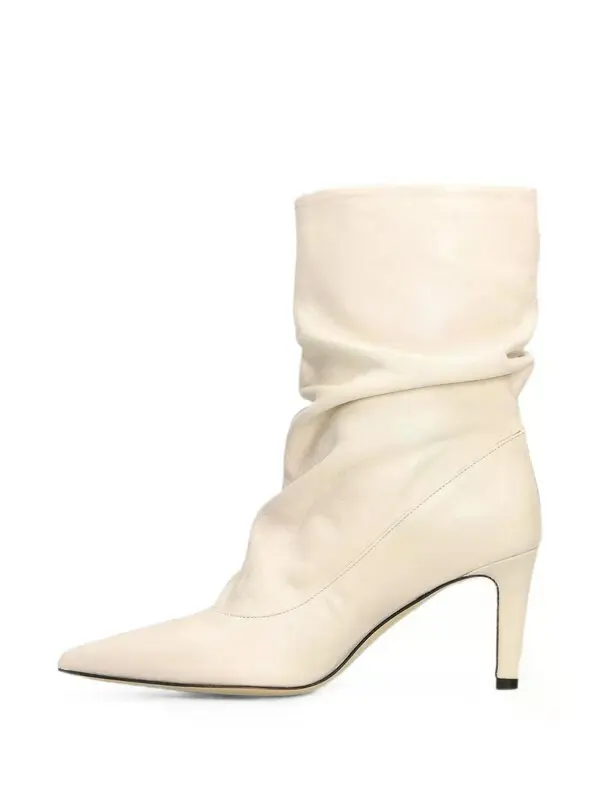 THE SELLER Slouchy Pointed-toe Ankle Boots