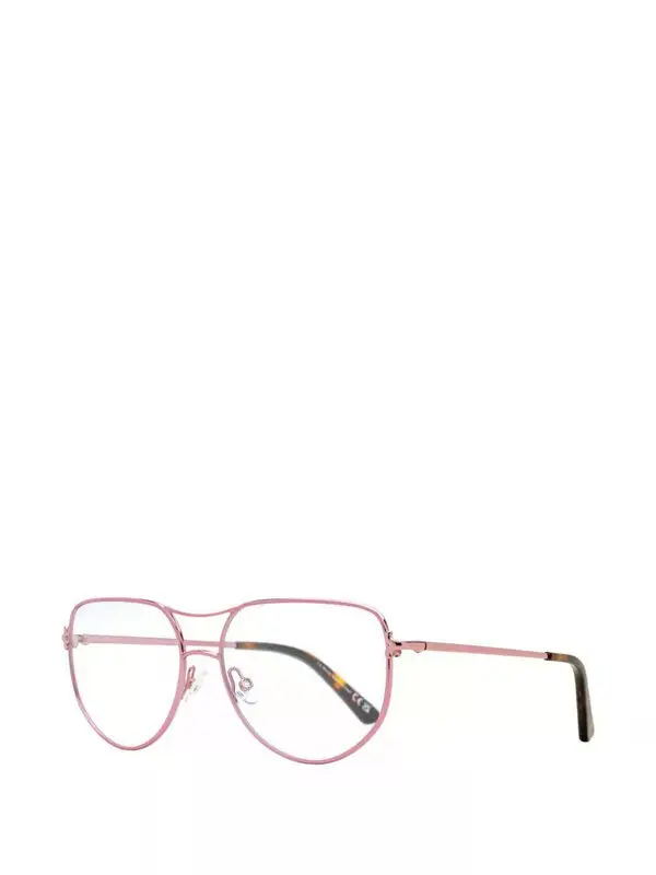 Emilio Pucci Aviator Eyeglasses With Clip-on Lenses - Pink