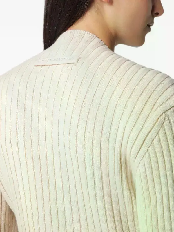 Victoria Beckham Ribbed Side-slit Sweater