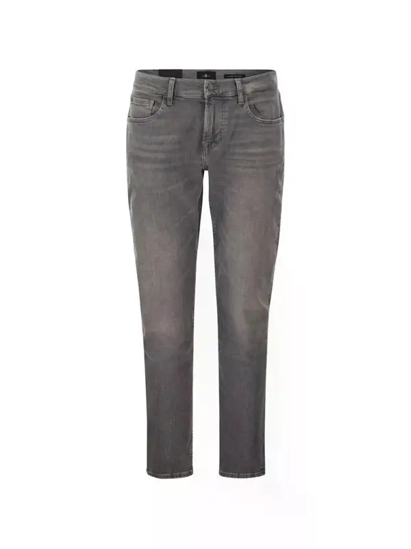 7 For All Mankind Belt-loop Buttoned Jeans - Grey