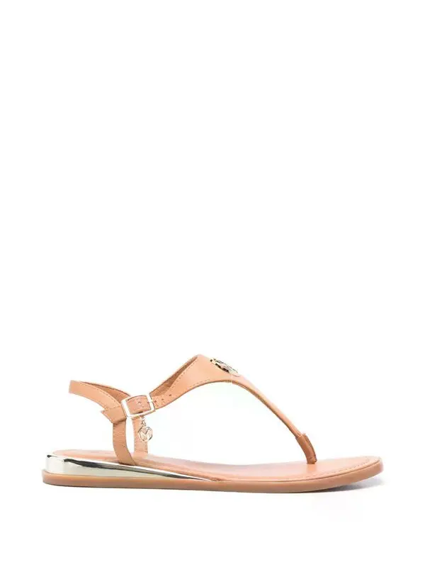 MEXX Logo Plaque Buckled Slingback Sandals