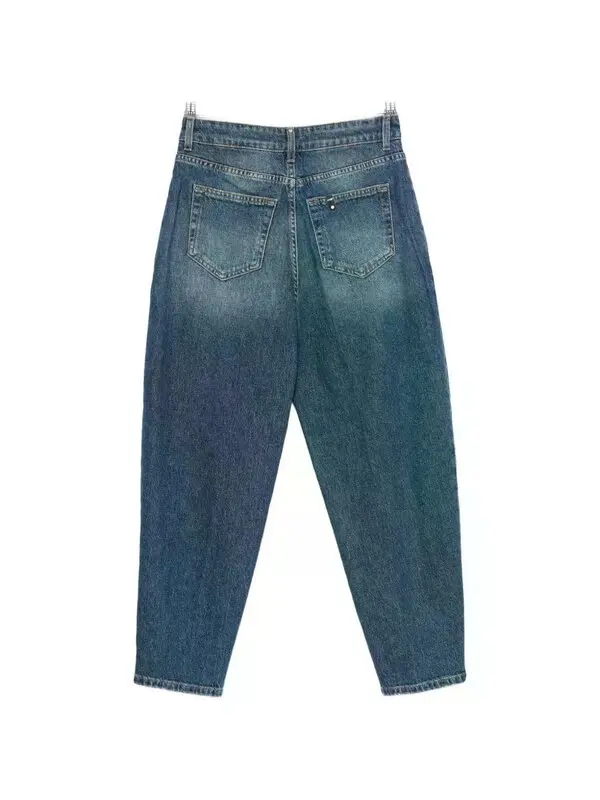 Liu Jo Embellished-button Tapered Jeans