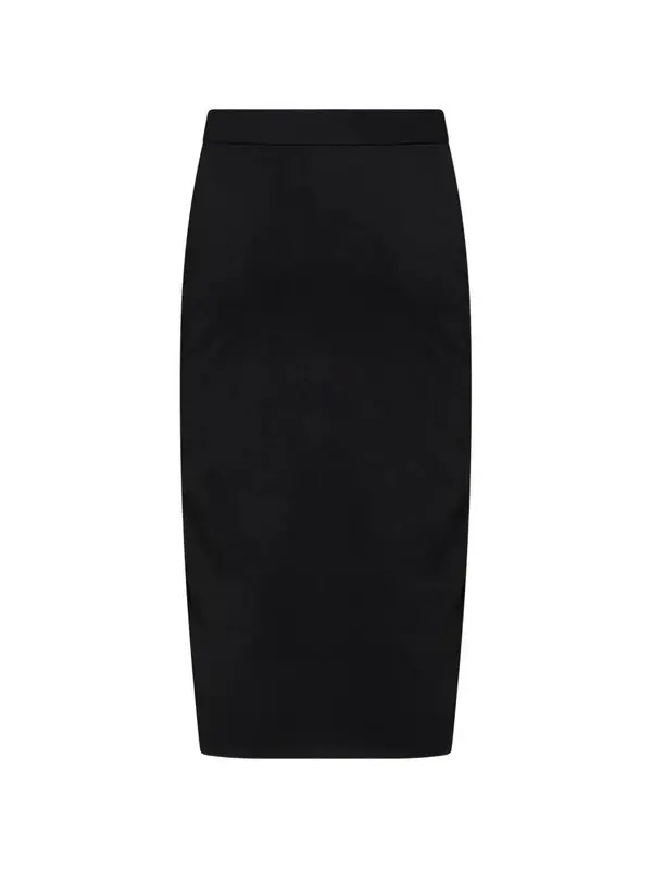Co Ribbed Elasticated-waistband Midi Skirt