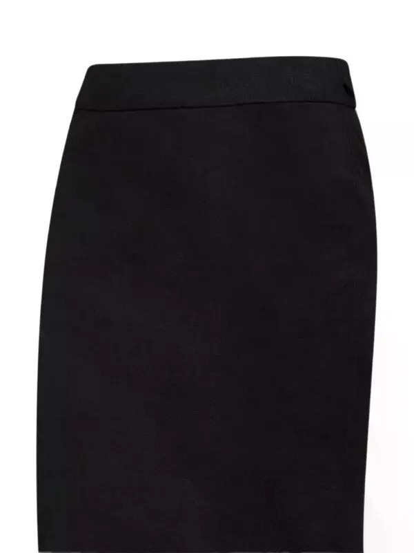 Co Ribbed Elasticated-waistband Midi Skirt