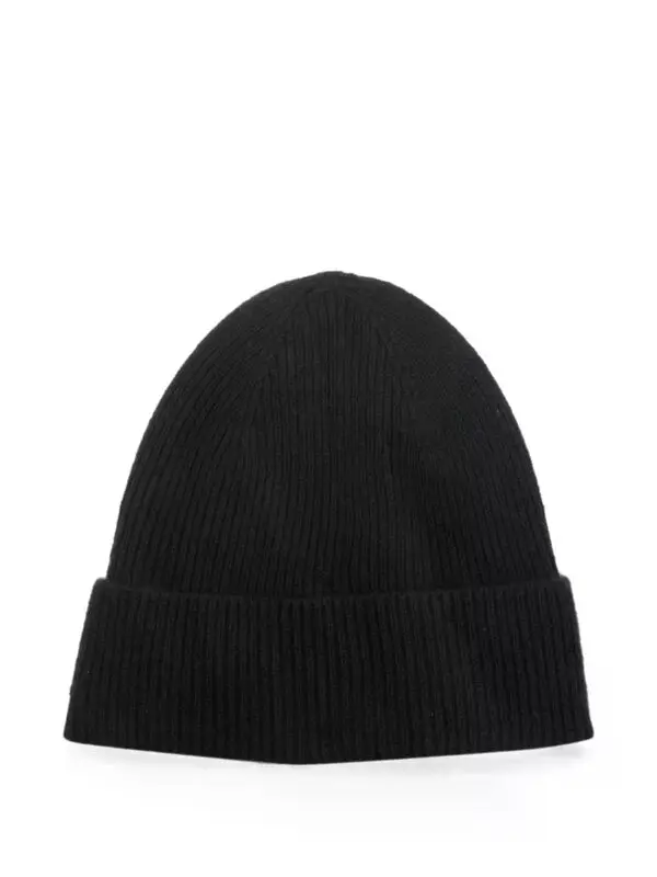 TOM FORD Logo-patch Ribbed-knit Beanie Hat