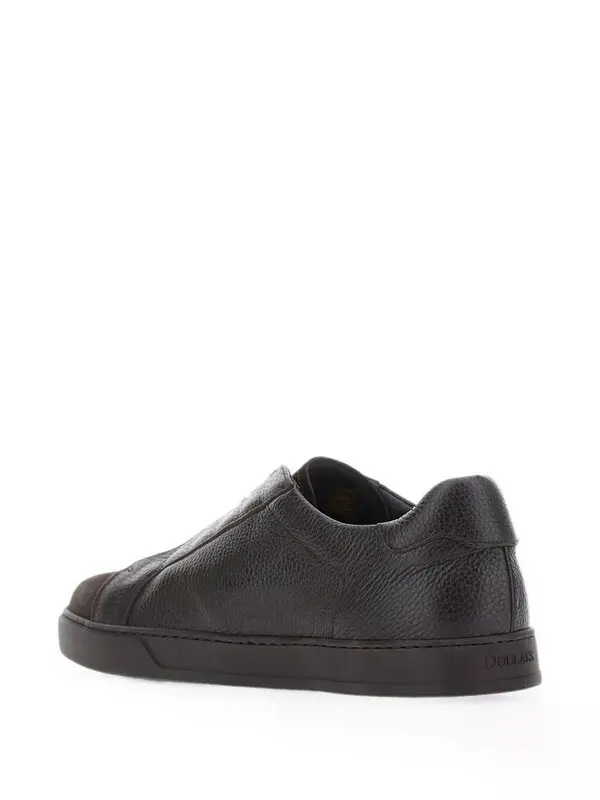 DOUCAL'S Grainy-leather Panelled Sneakers