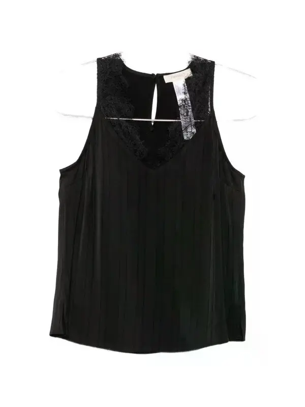 TWINSET Lace-trim Pleated Blouse