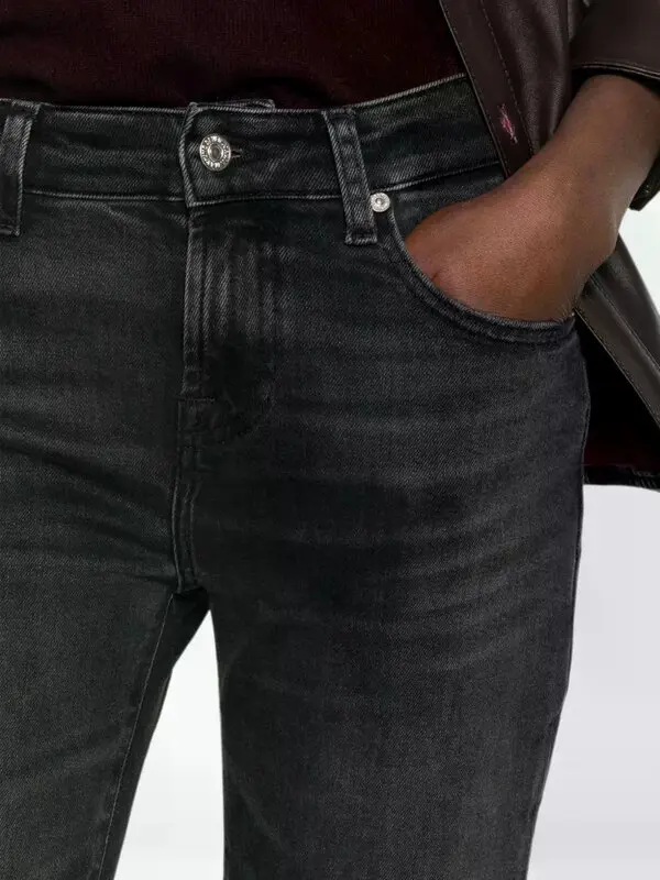 7 For All Mankind Faded Effect Cropped Jeans