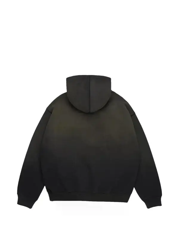 DENIM TEARS Peace Wreath Knockout Zip-up Hoodie - Black