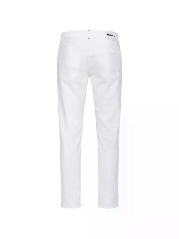 Kiton Logo Patch Jeans