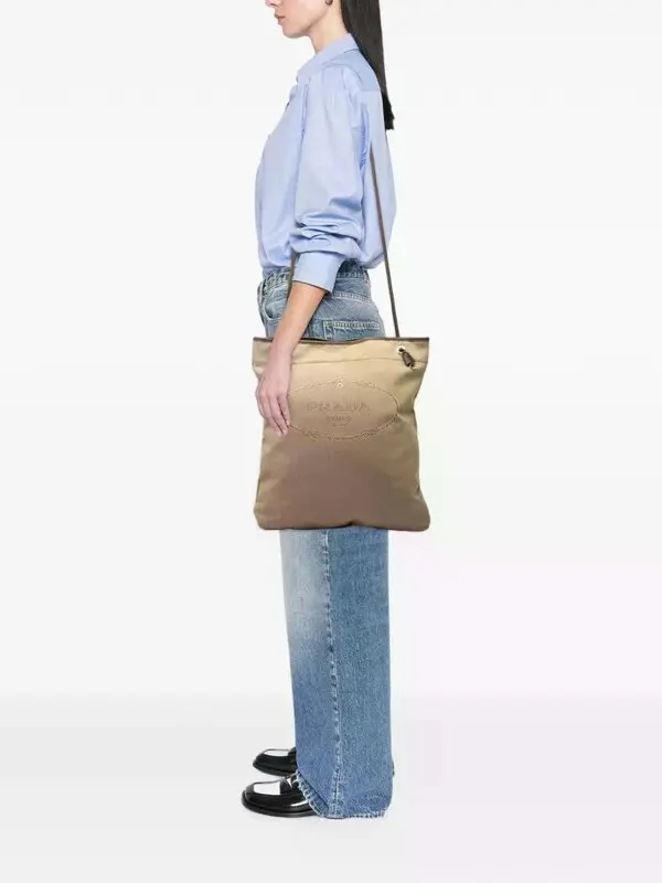 Prada 2010-2026 Canvas Canapa Logo Crossbody Bag