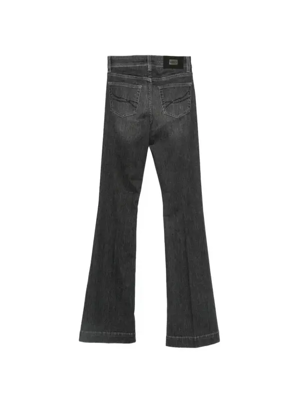 Liu Jo Faded Flared-leg Jeans - Grey