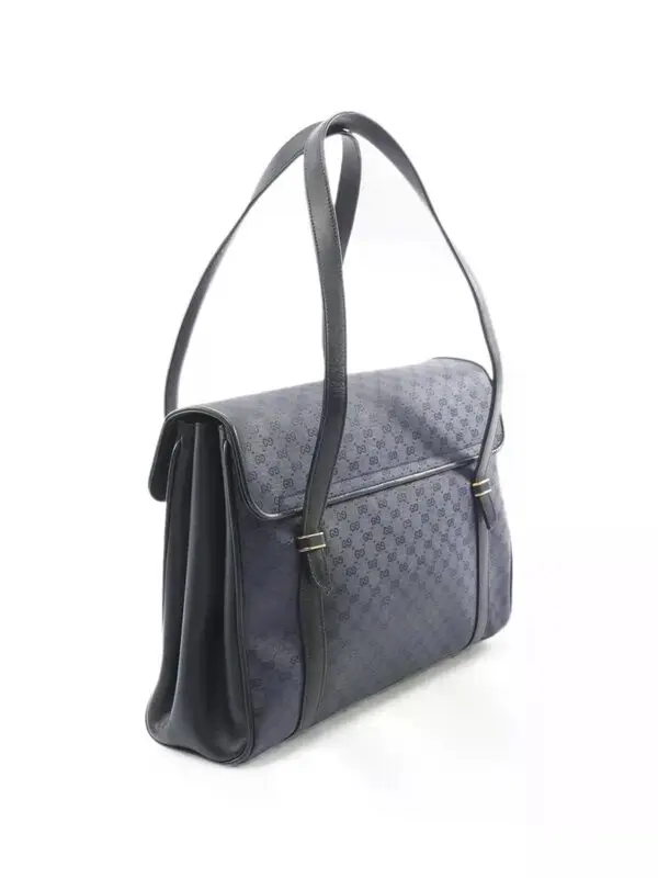 Gucci 20th Century Micro Gg Coated Canvas Handbag - Blue