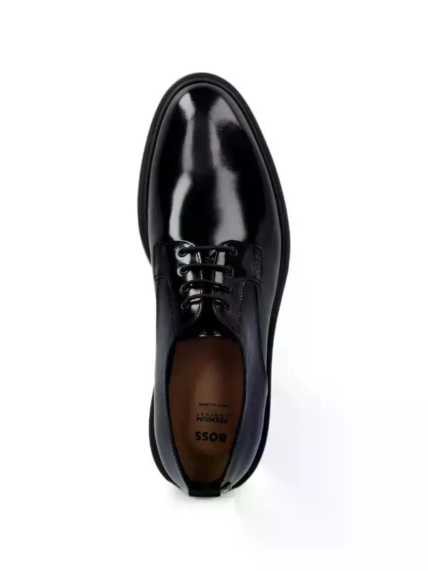 BOSS Polished Leather Derby Shoes
