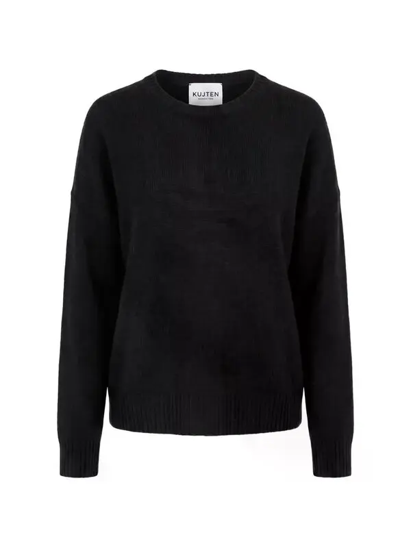 KUJTEN Fine-knit Drop-shoulder Sweater