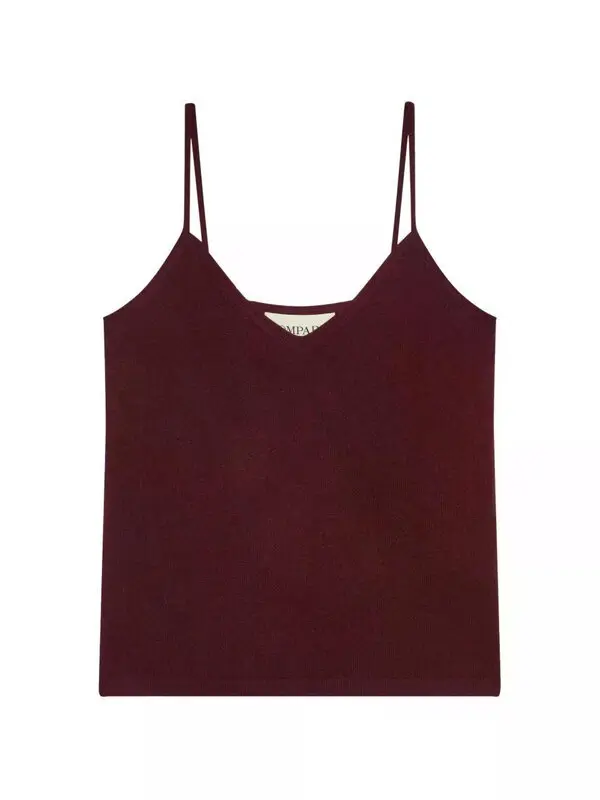 Eric Bompard V-neck Cashmere Tank Top - Purple