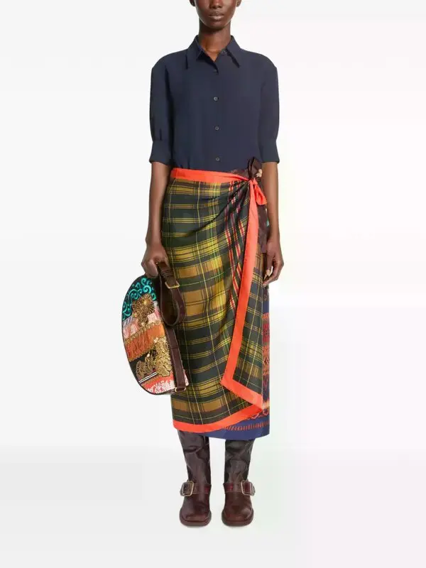 Dries Van Noten Long Wrap Scarf-skirt