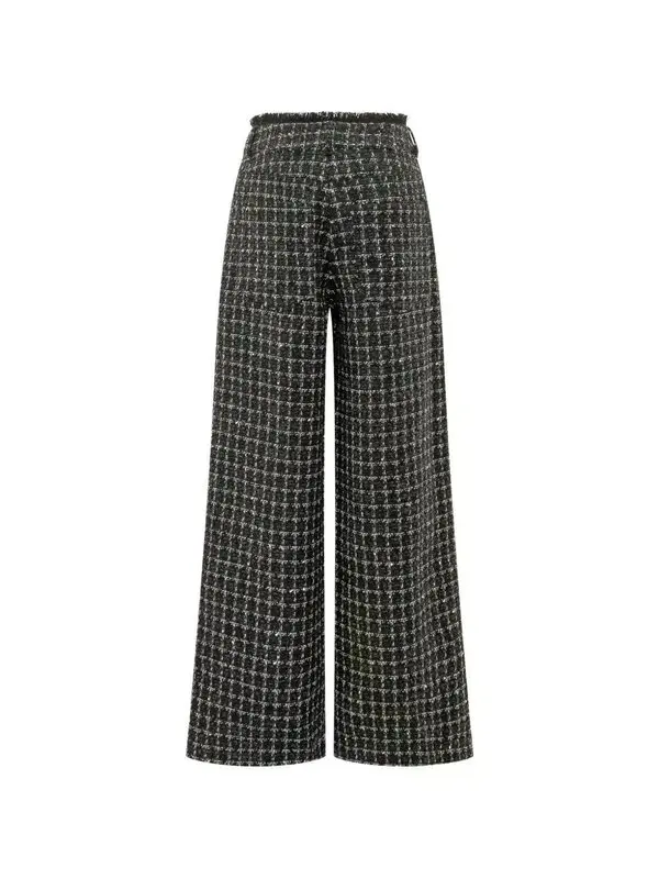 MSGM Tweed Frayed-edge Trousers