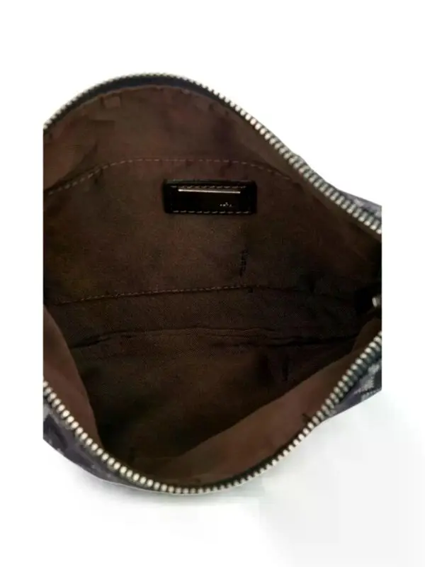 Fendi 2000-2010 Zucchino Denim Crossbody Bag