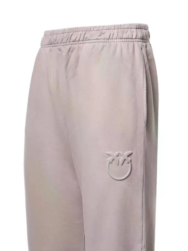 Pinko Logo-embossed Cotton Jersey Track Pants
