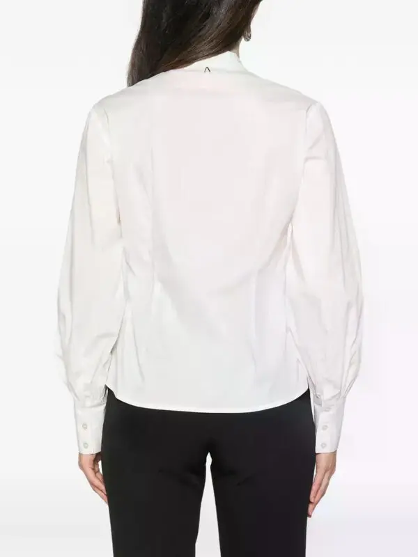 TWINSET Ruffle-trimmed Puff-sleeve Blouse
