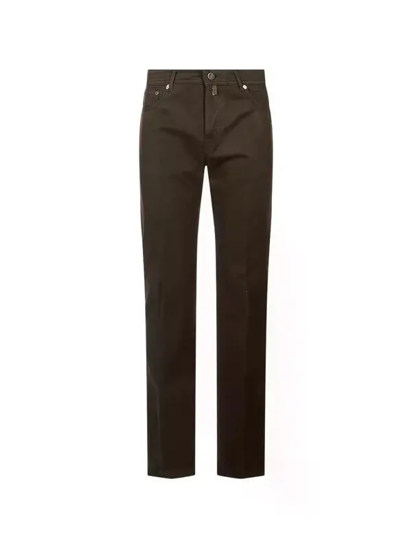 Kiton Logo-patch Straight-leg Jeans