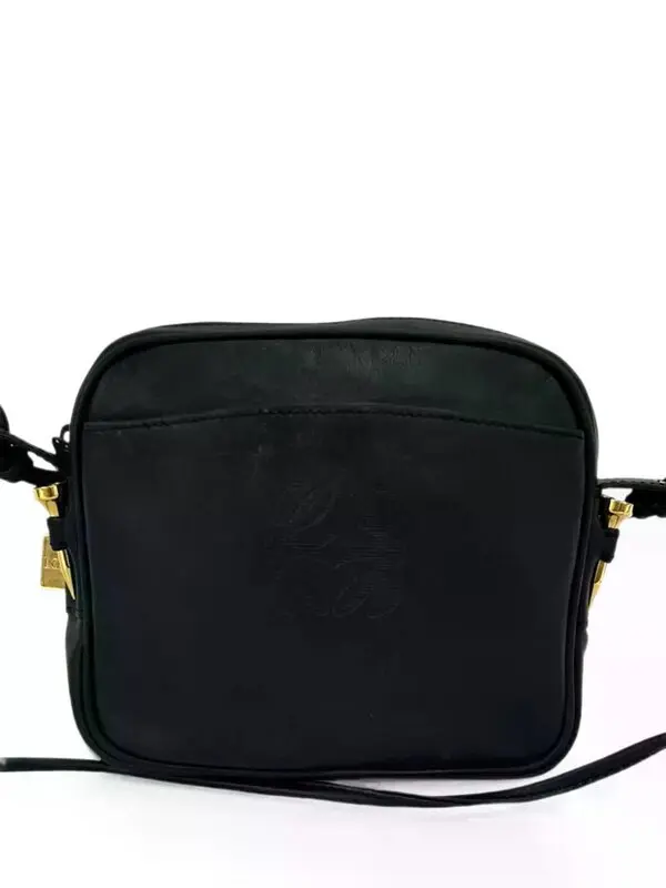 Loewe 1980-1990 Leather Anagram Crossbody Bag