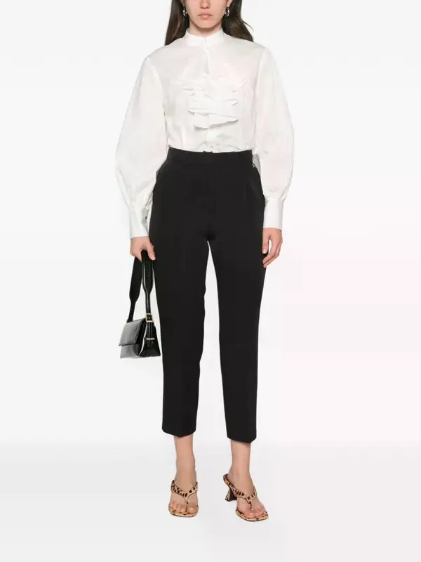 TWINSET Pleated-detail Cropped Trousers
